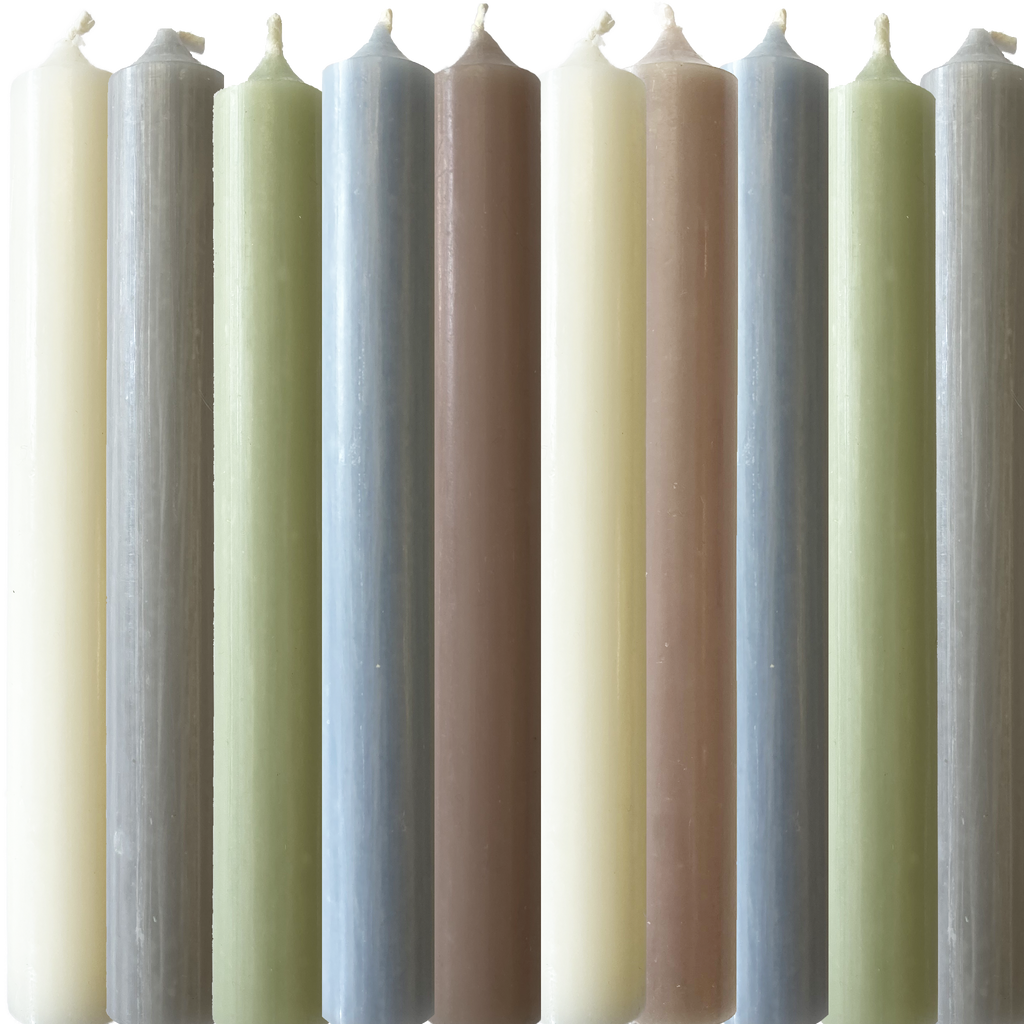 Mixed Colours Dinner Candles — Plaristo of Rye